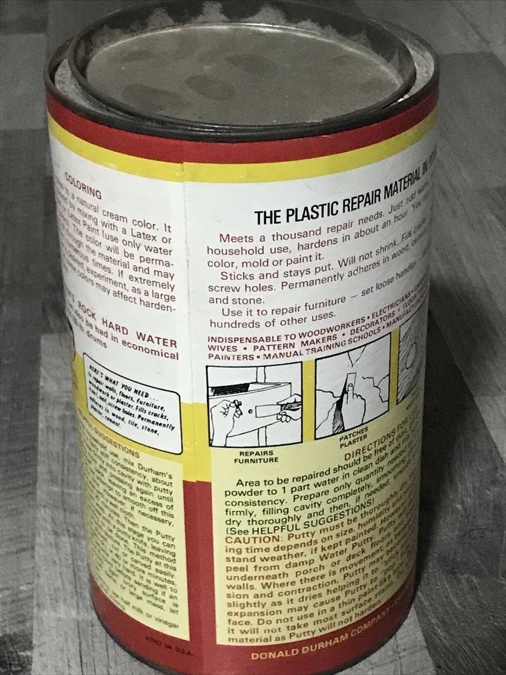 Durham's Rock Hard Water Putty 4 lb. 169 Decoration USA Prop W4 ...