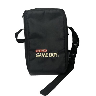 Official Nintendo Gameboy Carrying Case Travel Bag Black w/ Strap (No ...