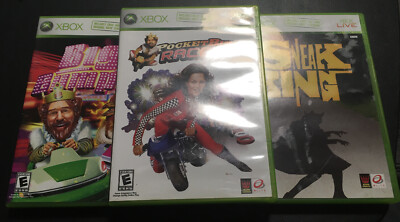 Burger King XBox 360 3 game LOT Big Bumpin PocketBike Racer & Sneak ...