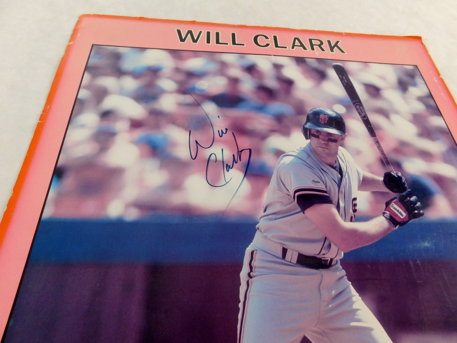 Will Clark Autographed 1988 MLB Giants 16x20 Poster SF Baseball San ...