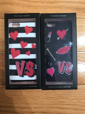 2x Victorias Secret Flexible Hard Case With 3D Prints For iPhone 6/6s ...