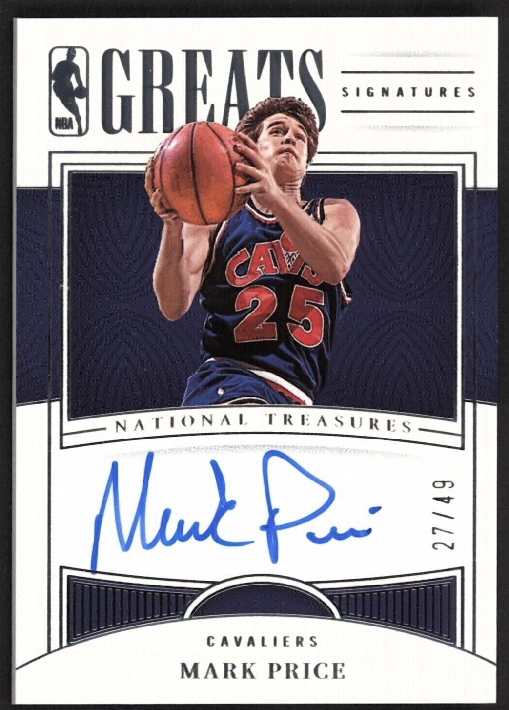 2022-23 Panini National Treasures - Nba Greats Signatures Mark Price # ...