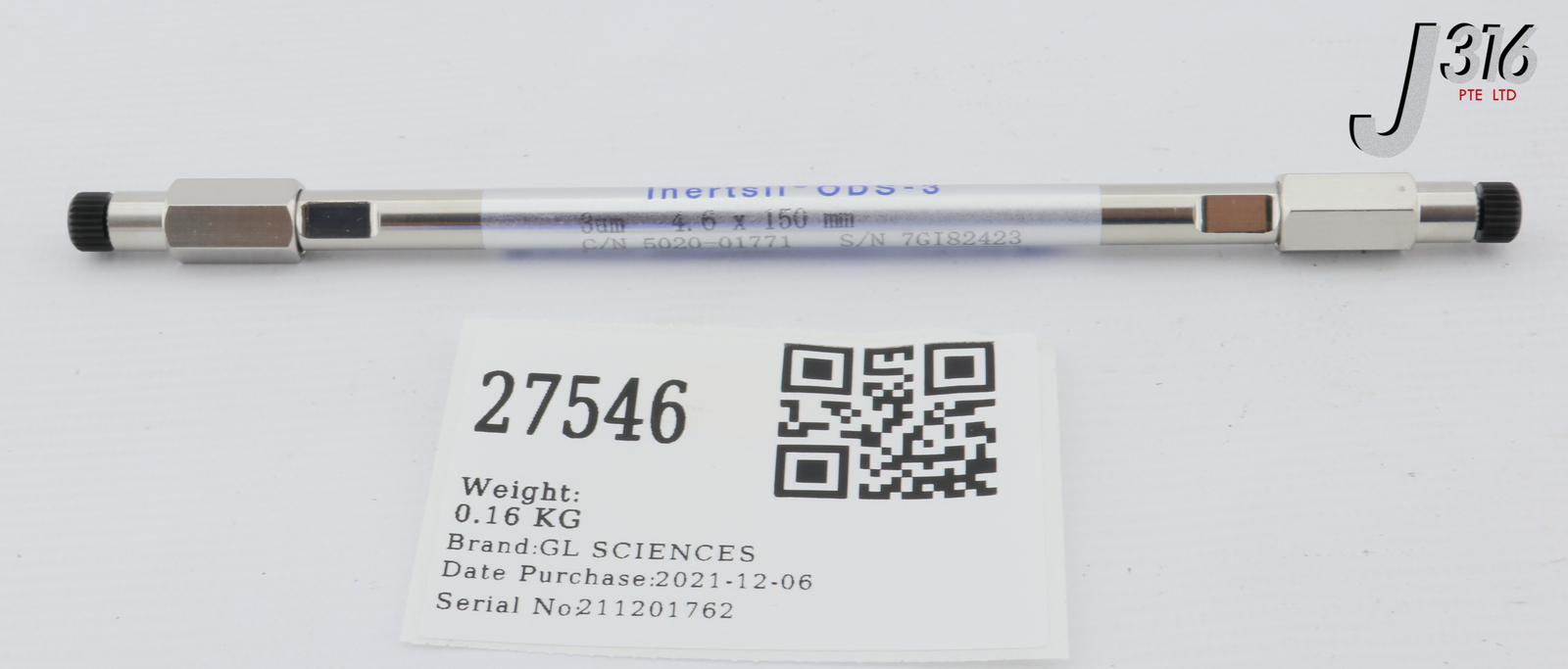 27546 GL SCIENCES HPLC COLUMN, INERTSIL ODS-3, 3µm 4.6 X 150MM (NEW ...