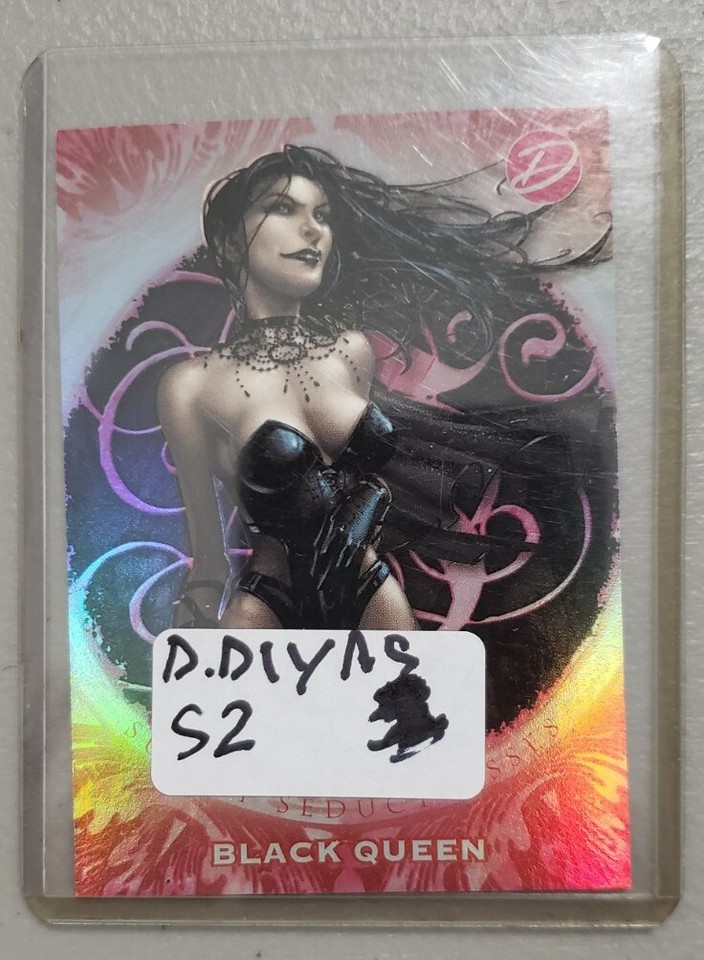 2011 Marvel Dangerous Divas Sultry Seductresses Insert Card- S2 Black Queen | eBay