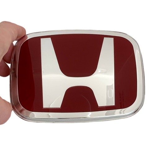 RED H Front Grille Emblem Type R Badge for Honda CRV CR-V 5th Gen 2017 ...