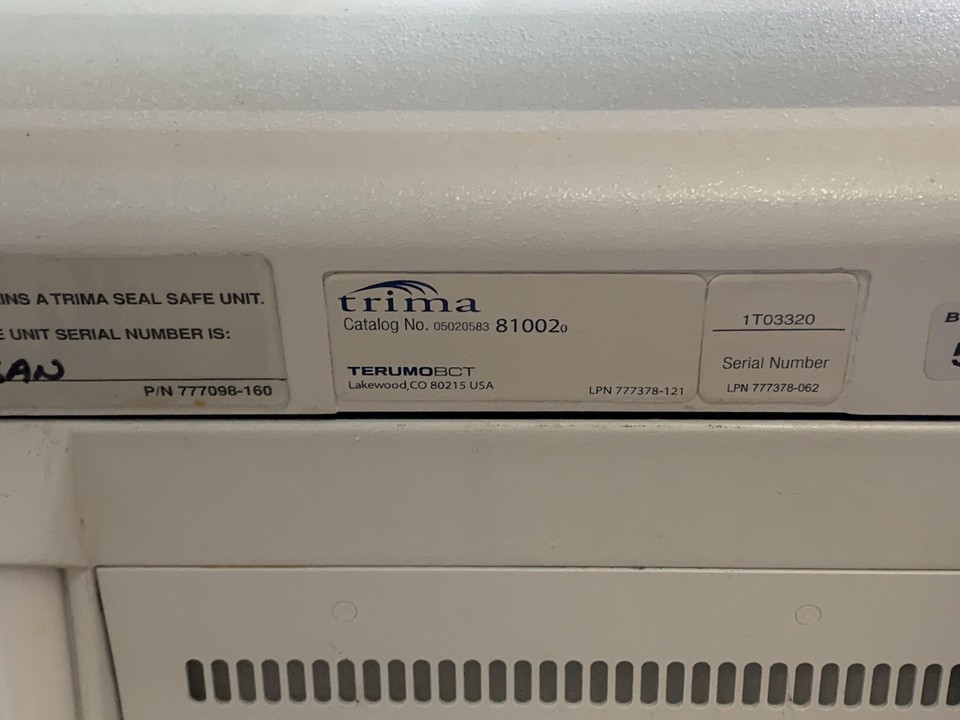 Trima Accel Automated Blood Collection System | TERUMO BCT | #R395 | eBay