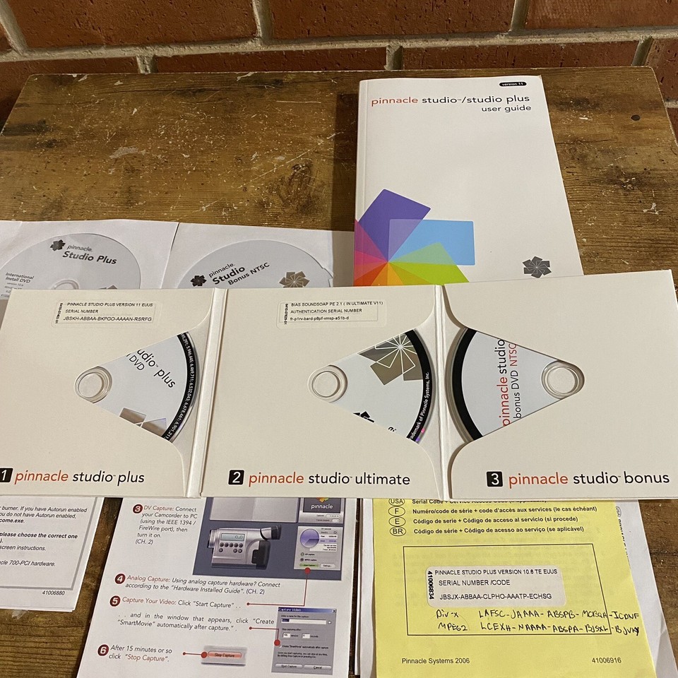 PINNACLE STUDIO ULTIMATE And STUDIO PLUS Version 11 w/ product key W Bonus Disc | eBay