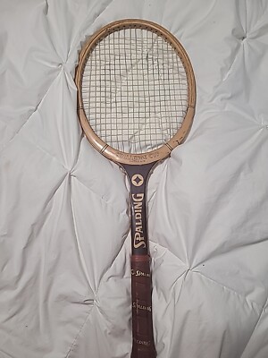 Vintage Spalding Oversize Bow Challenge Cup Pro Wooden Tennis Racket 4 ...