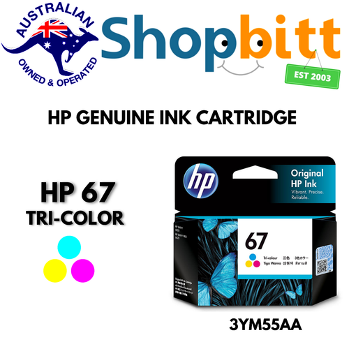 HP 67, 67XL GENUINE ink Cartridge HP Deskjet 2720, 2721, 2722, 2723 ...