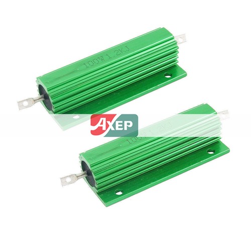 A 2 Pcs 100W 1.2K Ohm Green Aluminum Housed Wirewound Resistors | eBay ...