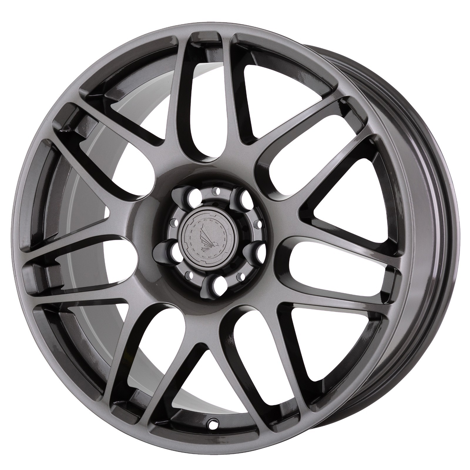 8X18" JBW ROGUE DARK GUN METAL ALLOY WHEELS & FITTINGS FOR AUDI (SET OF ...