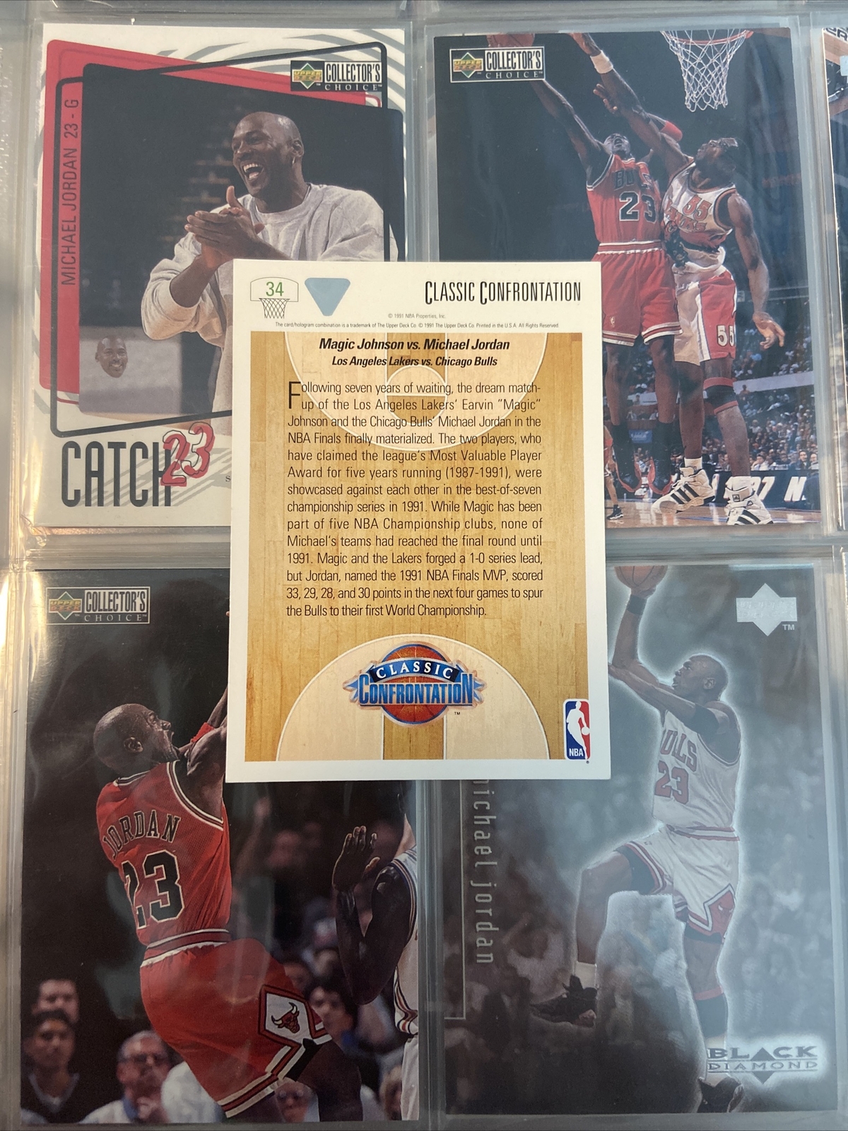 Michael Jordan Vs Magic Johnson Card | eBay