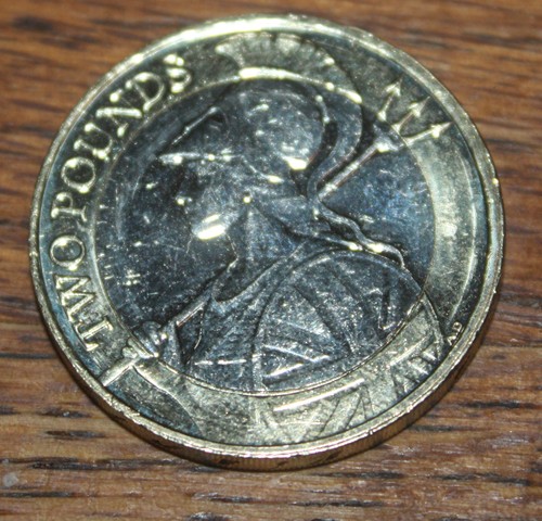 Rare bi-metallic Great Britain £2 coins and Channel Island two pound ...