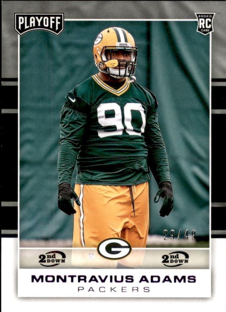 2017 Panini Playoff - Rookies Montravius Adams #287 2nd Down /49 (RC ...