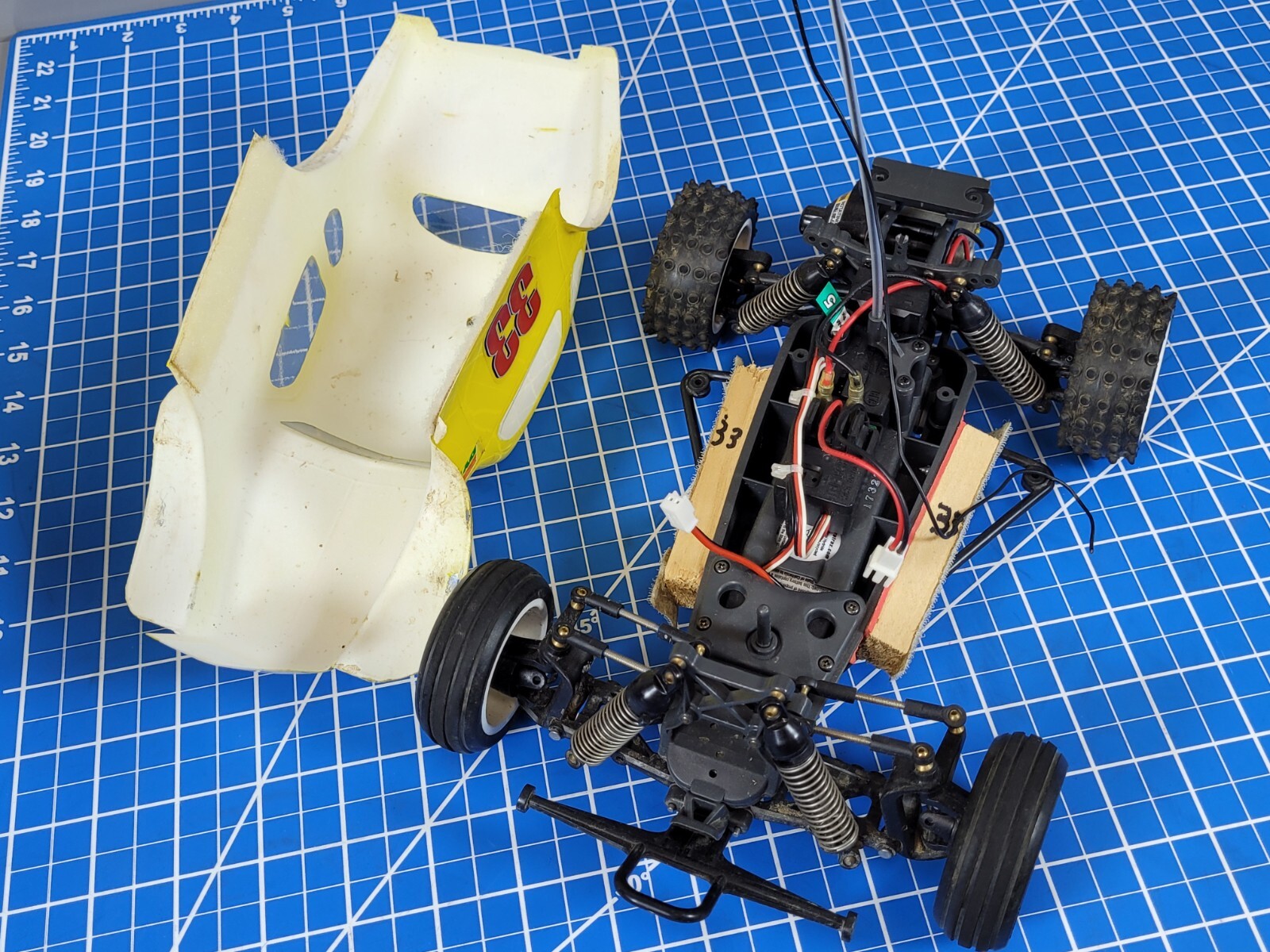 Custom Tamiya 1/24 RC Tamtech Gear GB01 32 Ford Coupe Battery Remote ...