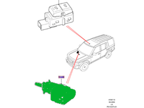 LAND ROVER BRAKE LIGHT SWITCH LR3 LR4 SPORT RANGE ROVER DISCOVERY ...