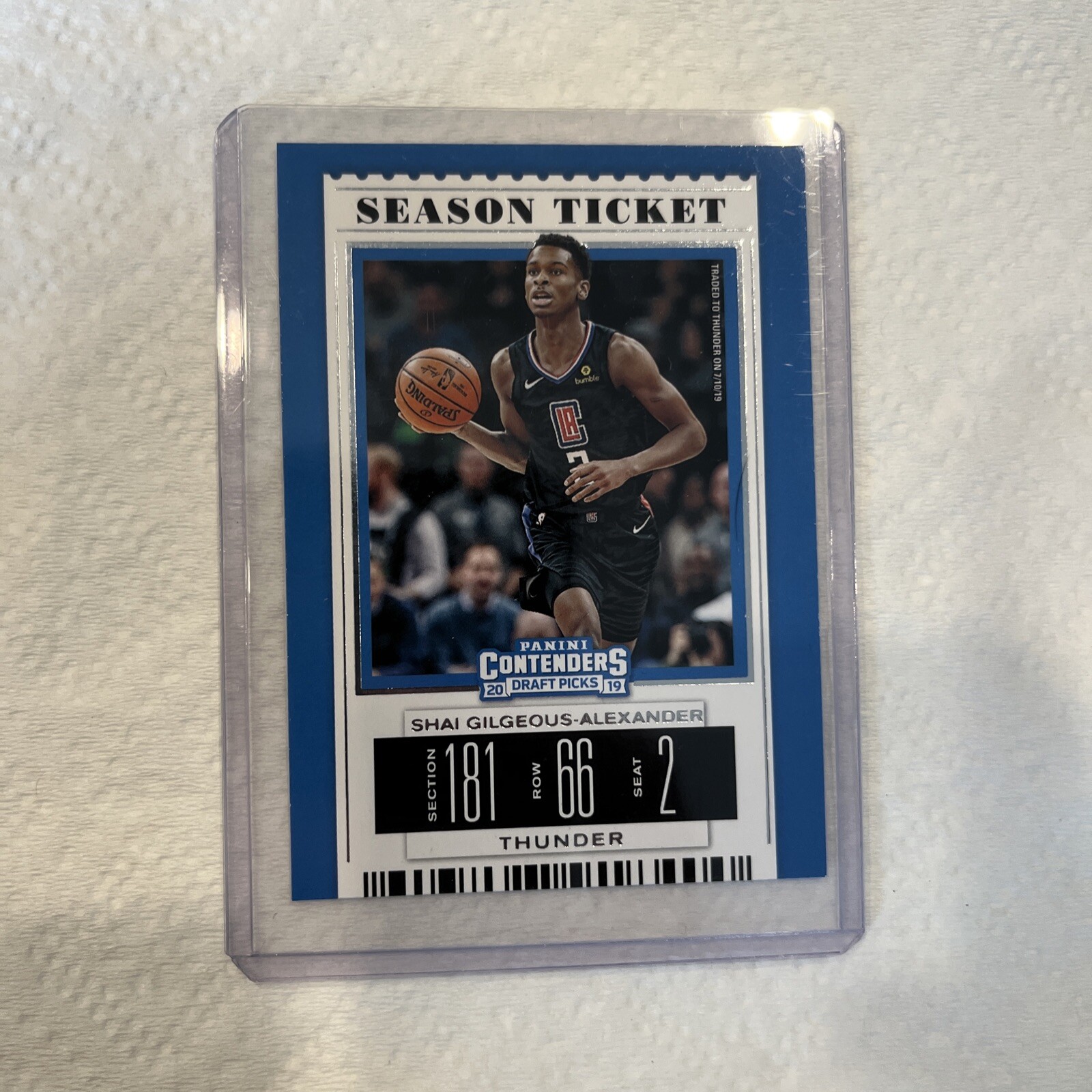 2019-20 Panini Contenders Draft Picks - Season Ticket Variation #46 SGA ...