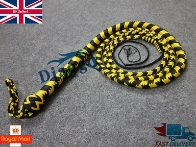 8 Feet 12 Plaits Top Paracord Nylon Custom BULLWHIP For Easy Loud ...