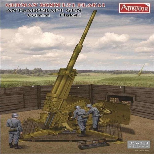 Amusing Hobby 1/35 35A024 German 88mm L71 Flak 41 Anti-Aircraft Gun | eBay