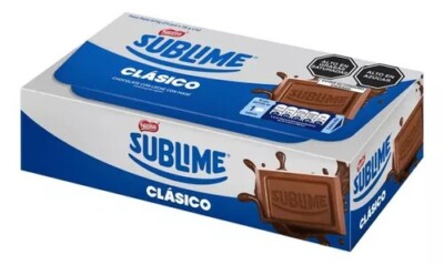Sublime Chocolate Con Leche y Mani -Peruvian Chocolate| box 24 Units ...