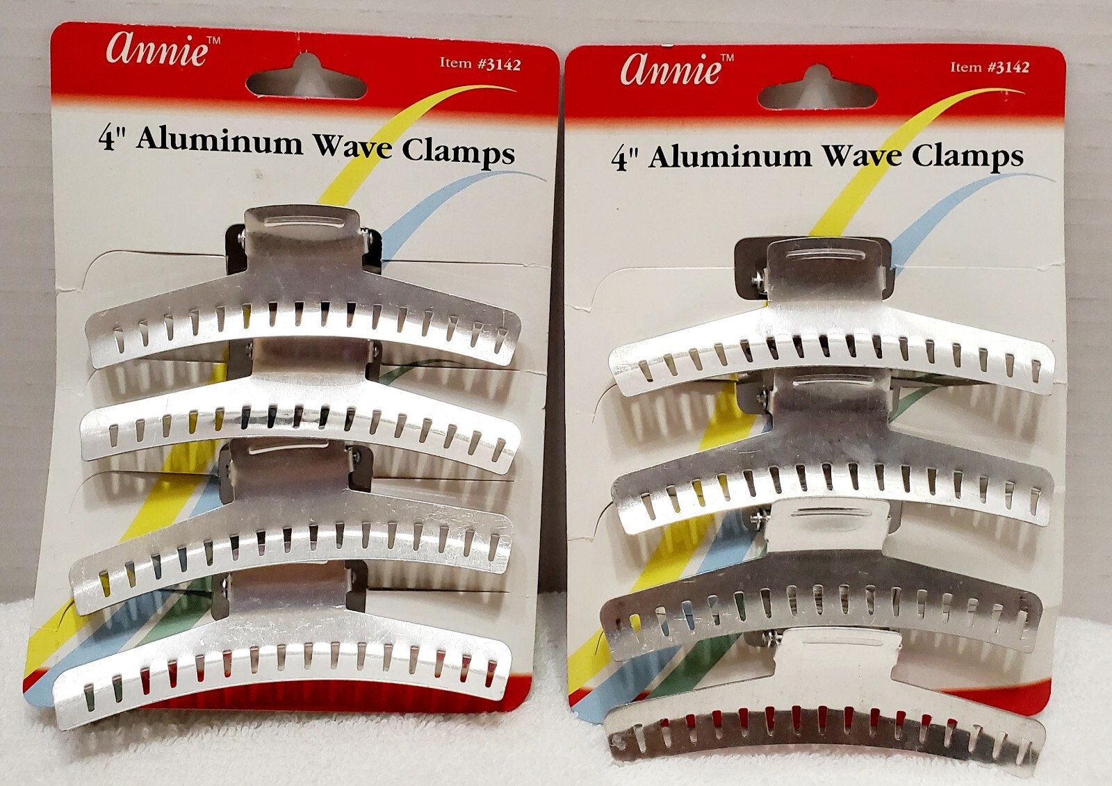 2 PACKS Annie Metal Aluminum Wave Clamps Hair Accessories Claw Pins ...