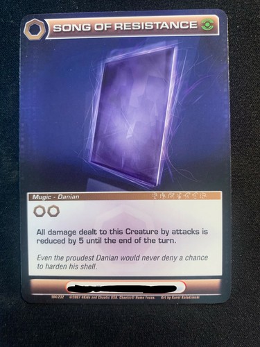 Song of Resistance - Chaotic Card - Dawn of Perim Danian Mugic | eBay