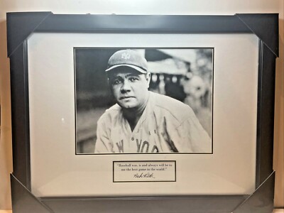 Framed Babe Ruth Photo with Autograph | eBay