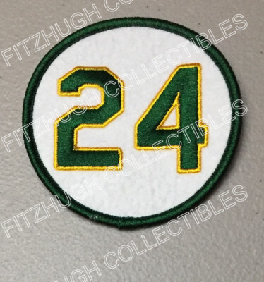 RICKEY HENDERSON OAKLAND A'S RETIRED 1989 JERSEY NUMBER 24 PATCH | eBay