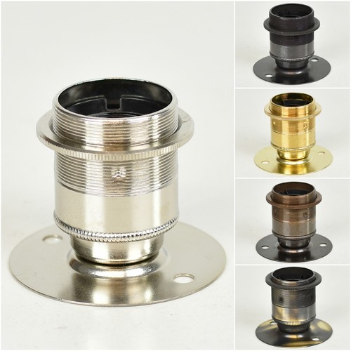 E27 ES Edison Screw Batten Lamp Bulb Holder + Shade Ring Vintage 2 ...