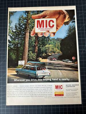 Vintage 1960s MIC Insurance Print Ad | eBay