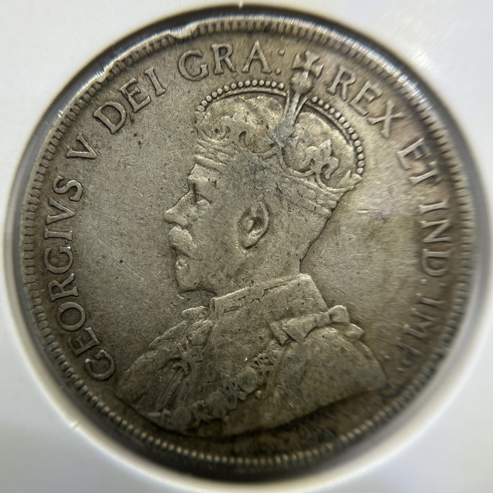 1918 Canada 50 Fifty Cents Silver Coin - good Fine - King George V | eBay