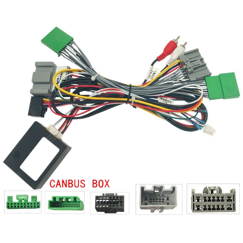 2X(Car 16PIN Android Audio Radio Wire Harness with Canbus Box Car6708 ...