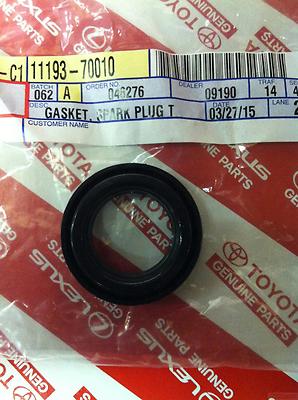 Genuine Toyota Left Hand Spark Plug Tube Gasket | eBay