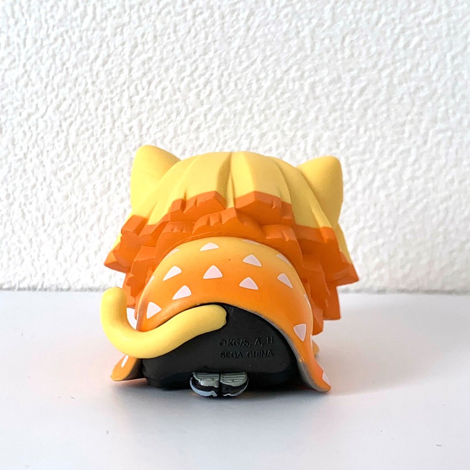 Demon Slayer Kimetsu ZENITSU AGATSUMA Sleep Cat Figure Anime Ohiruneko ...