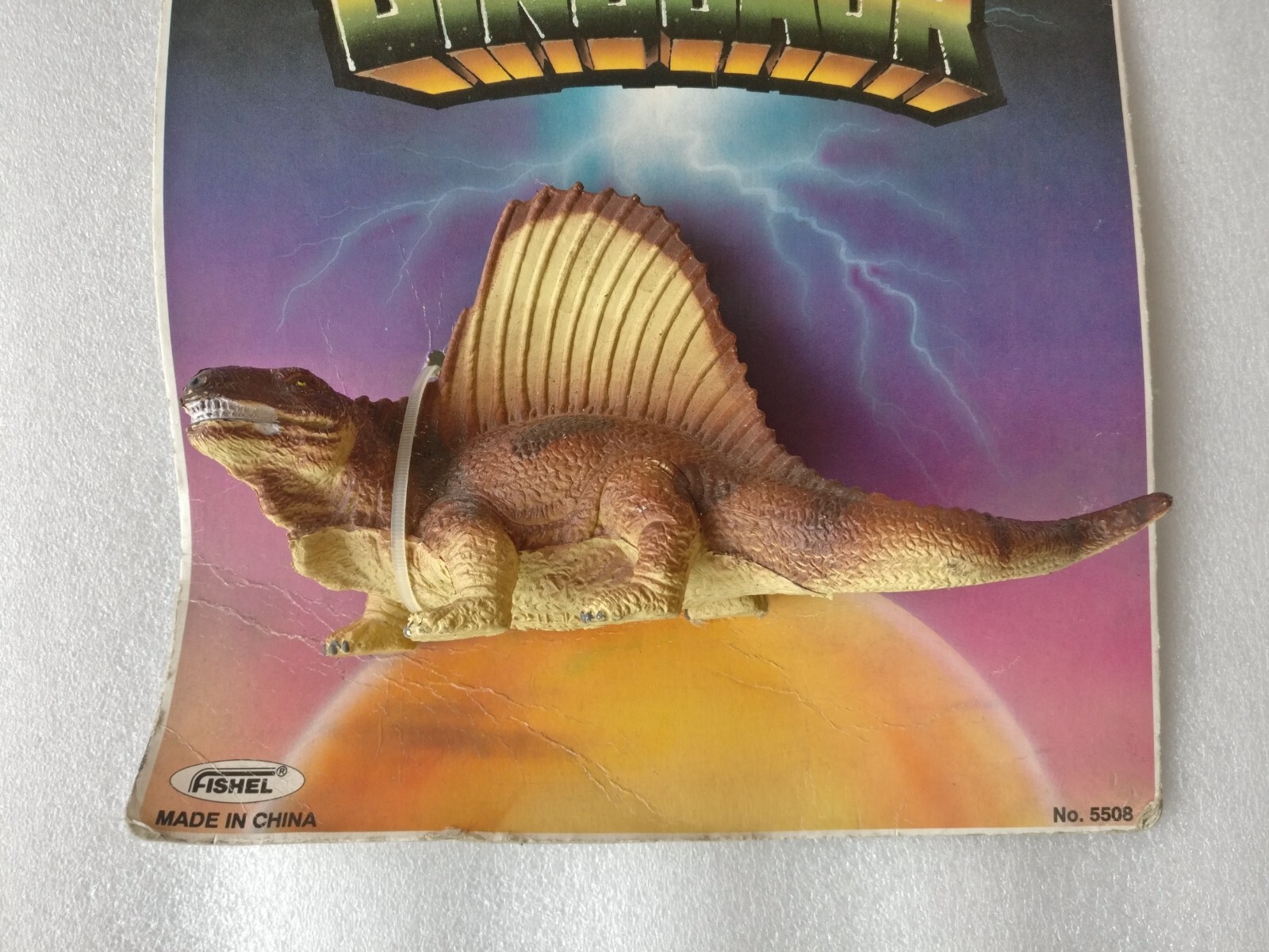 Vintage 1991 PVC DIMETRODON Dinosaur 3x7" Toy Figure UKRD Heavy ...