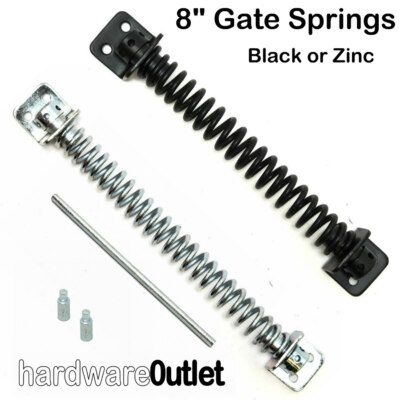8" Adjustable Tension Door or GATE SPRING Closer in Black or Zinc ...