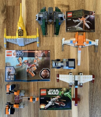 LEGO STAR WARS 6x SET LOT - 30383 Naboo 30240 Z-95 30386 30244 9675 ...