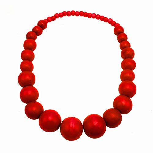Ethnic Natural Wood Beads Necklace for Men Women Africa Wooden Chain ...