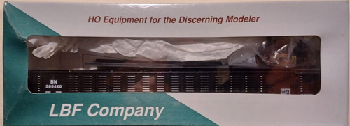 HO SCALE LBF 5551 BURLINGTON NORTHERN 65' Mill Gondola # 580440 New in ...