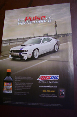 AMSOIL magazine ad 2017 2018 2019 red eye Dodge R/T Challenger 392 Hemi ...