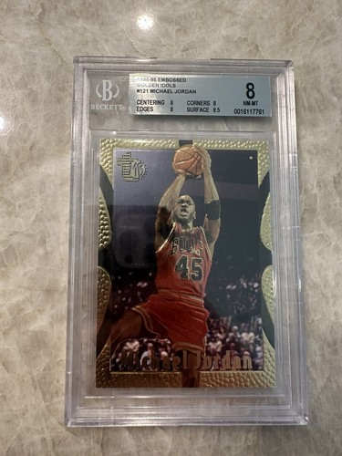 1994-1995 Topps Embossed Golden Idols #121 Michael Jordan BGS 8 #121 NM ...
