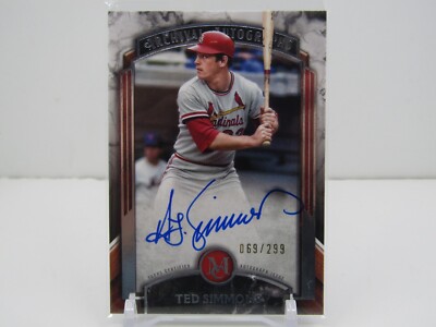 TED SIMMONS 2022 TOPPS MUSEUM COLLECTION AUTOGRAPH AUTO! #069/299 ...
