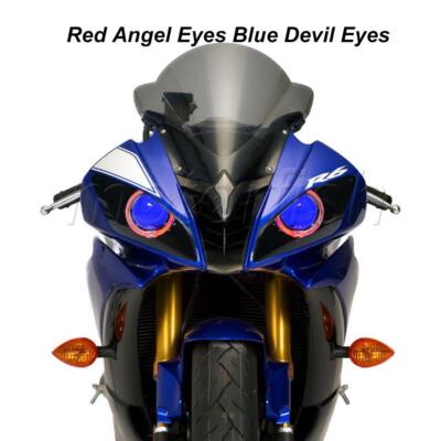 Assembly Projector Red Angel Blue Devil Eye Headlight for Yamaha YZF-R6 ...