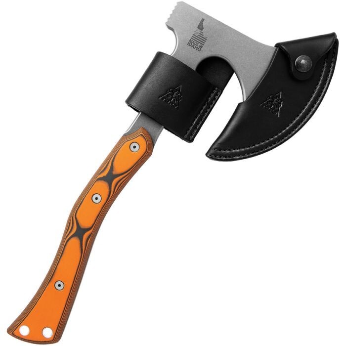 TOPS Ucon Hawk Axe 4.88" 1095HC Steel Head 4.88" Cutting Edge G10 ...