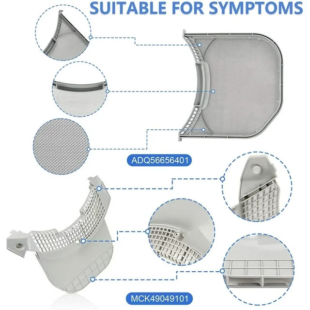 MCK49049101 Dryer Lint Screen Cover & ADQ56656401 Lint Filter Screen | eBay
