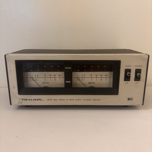 Realistic APM-200 Peak/RMS AudioPower Meter 42-2102 A | eBay