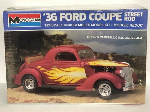 Monogram 2721 1/24 Scale '36 Ford Coupe Street Rod Plastic Model Kit | eBay