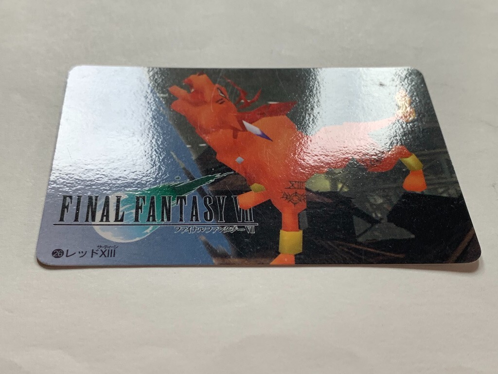 Red XIII FINAL FANTASY VII FF7 SQUARE japanese 1997 card Bandai F/S No ...