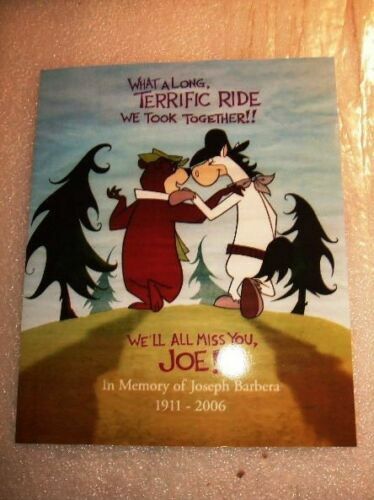 ⭕ Joe Barbera Passes Away 2006 memorial NEW 8 x 10 Hanna Barbera ...