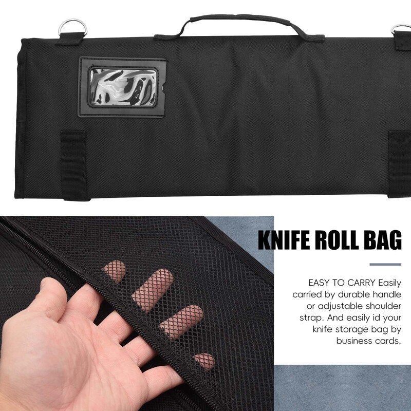 Bag Nylon Chef Roll Bag with 8 for Kitchen Accessories Portable ...